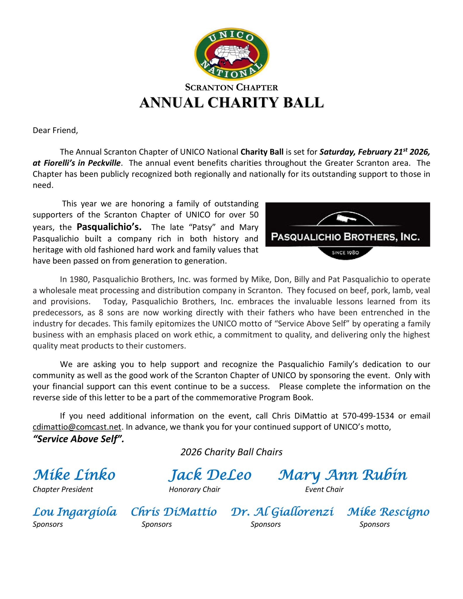 UNICO National Scranton Chapter – The Largest Italian American Service ...
